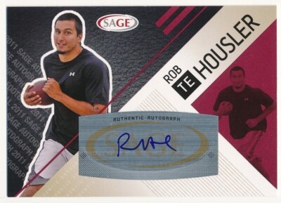ROB HOUSLER 2011 SAGE RED #A17 ROOKIE AUTOGRAPH FLORIDA ATLANTIC RC SP ...