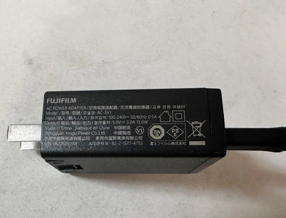 Original AC Power Adapter USB Charger For Fuji Fujifilm X-H2 X-H2s X-T4 ...