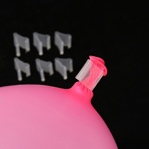 100pcs V Shape Balloon Clips Tie for Sealing Gas Quick Birthday Wedding ...