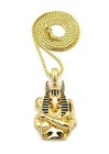 NEW EGYPTIAN ANUBIS PENDANT & 24" BOX/ROPE/CUBAN CHAIN HIP HOP NECKLACE ...