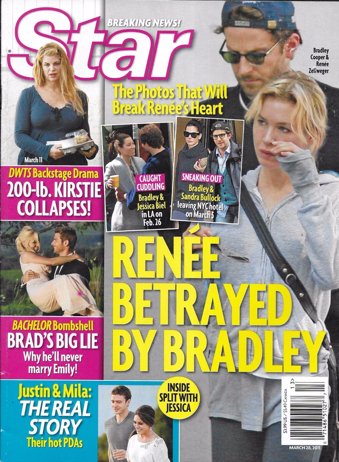 Star Magazine Renee Zellwegger Bradley Cooper The Bachelor Kirstie ...
