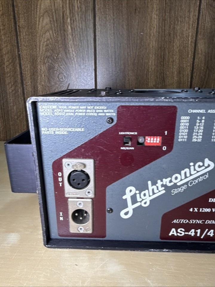 Lightronics Stage Control 4800 Watts Model AS-41 / 412 Untested As Is ...