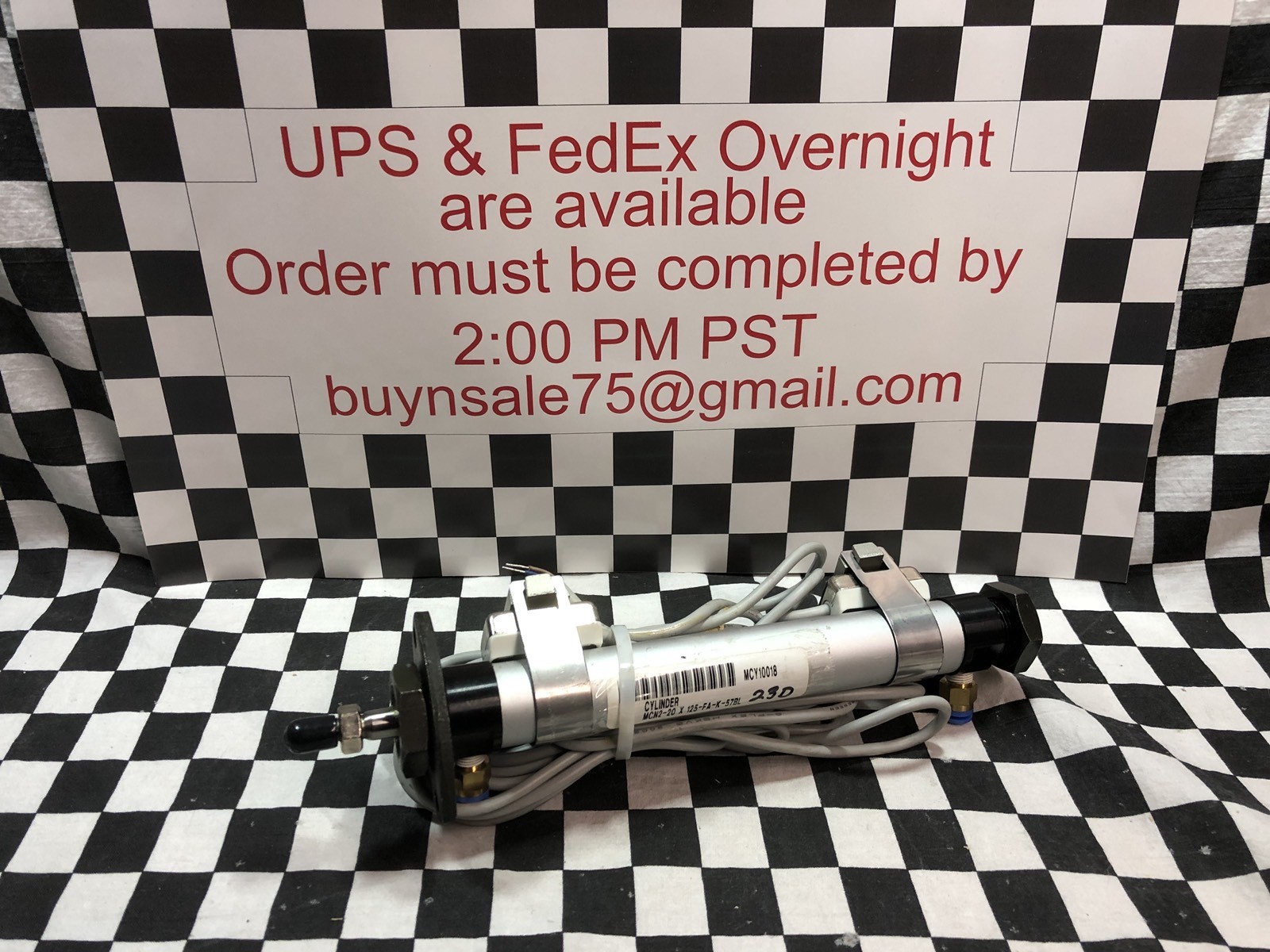 SMC CYLINDER & SENSOR 24V MCN2-20X125-FA-K-57BL & D-57 SHIPSAMEDAY #Bo ...