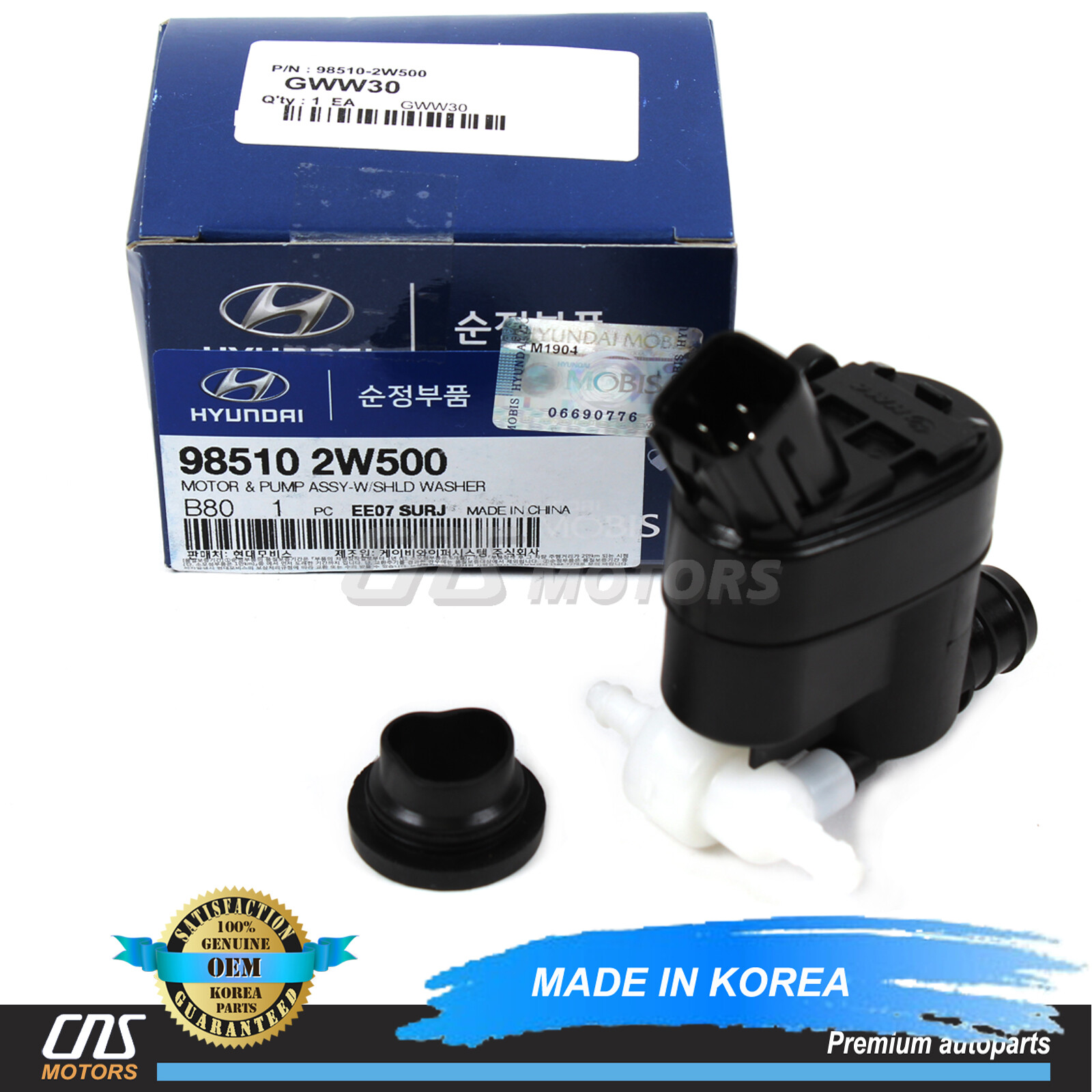 GENUINE Washer Pump for 13-24 GV70 GV80 Elantra GT Santa Fe Veloster ...