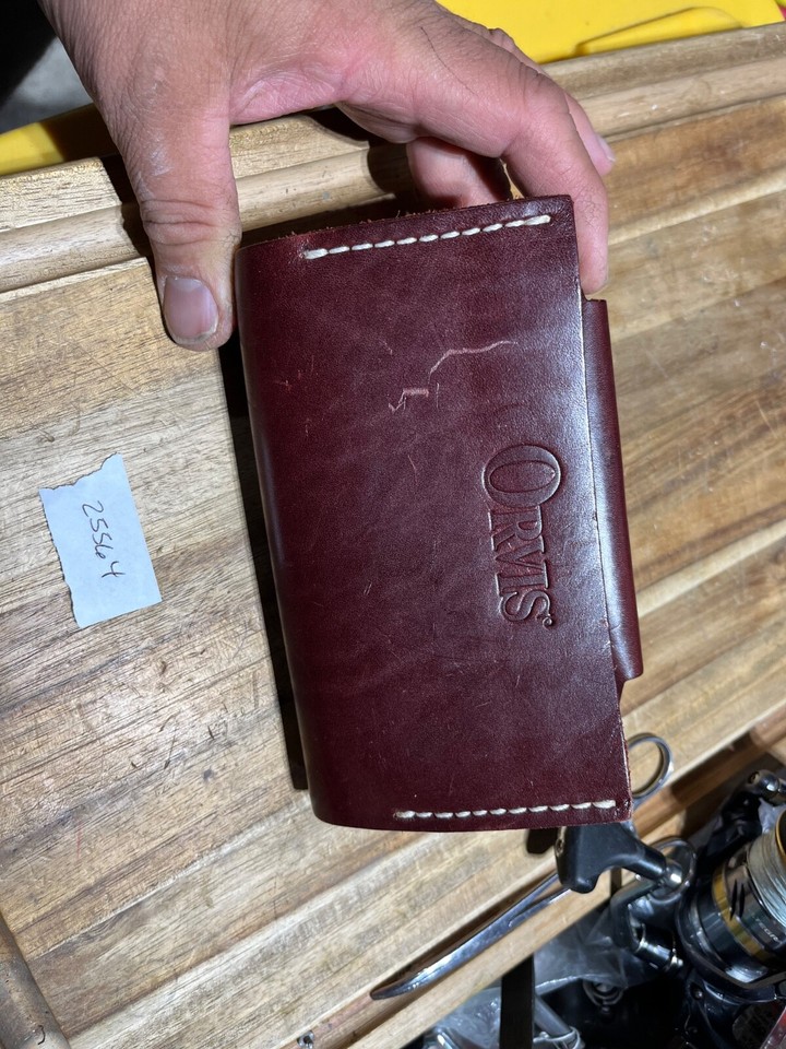 Orvis Coyote Co. leather open top pouch (25564) | eBay