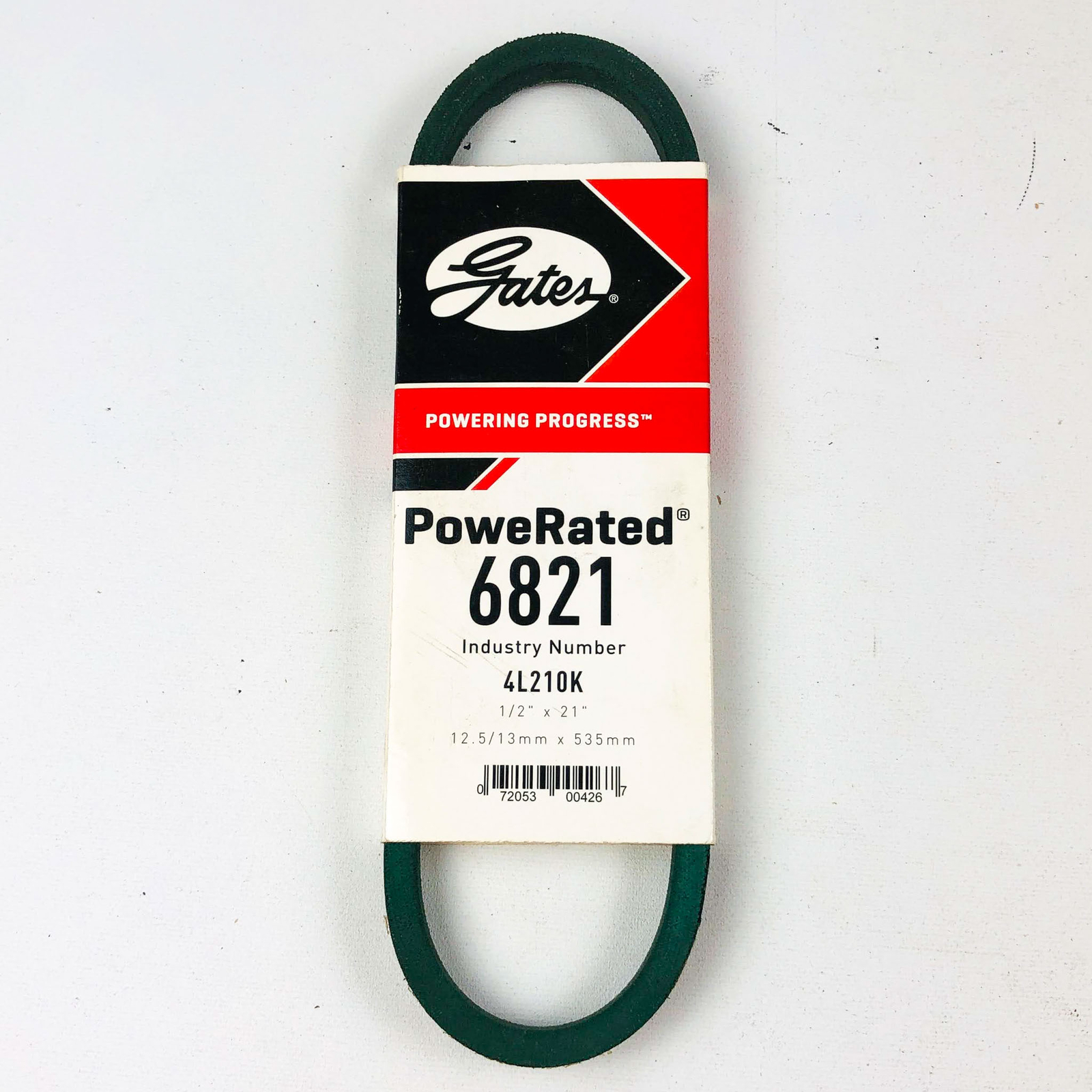 Gates Powerated 6821 1/2 x 21 Lawn Mower V Belt 4L210K New Old Stock ...