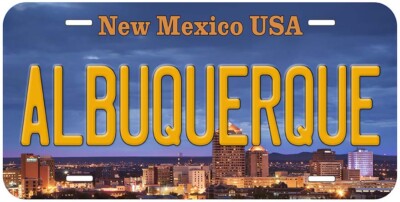 Albuquerque New Mexico Aluminum Novelty Car License Plate | eBay