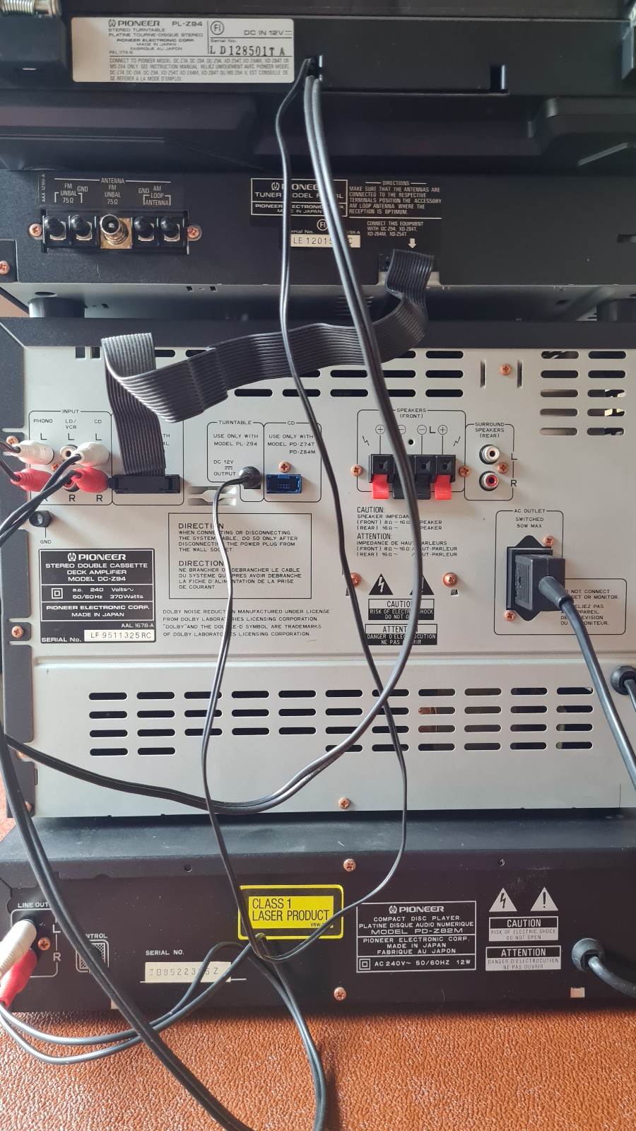 Pioneer DC-Z94 vintage hifi system (record/tape/tuner/6-disc CD) | eBay UK