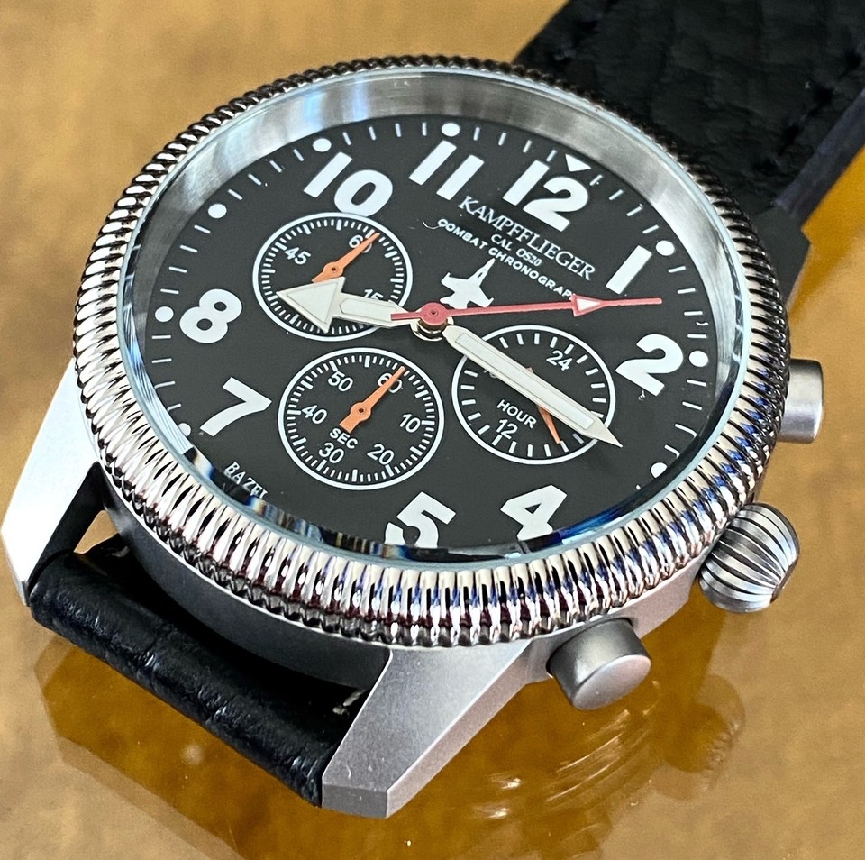 German AF Luftwaffe Combat Pilot 24HR CHRONOGRAPH 41mm 1958 | eBay