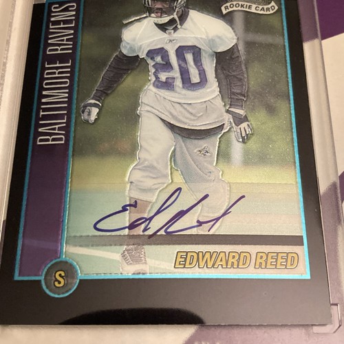 2002 Bowman Chrome Ed Reed Rookie Auto Ravens RARE SSP HOF | eBay