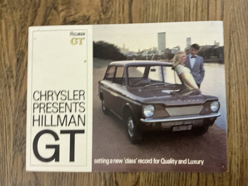 1969 HILLMAN IMP GT AUSTRALIA BROCHURE RARE | eBay