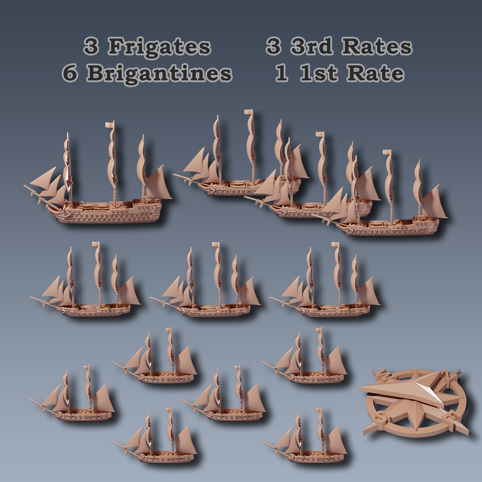 Sailing Ship Miniatures 1/700 | Models | Warship | Vessels | Black Seas ...