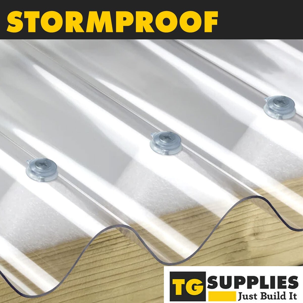 SUNTUF Strong Corrugated Polycarbonate Roofing Sheets Stormproof ...