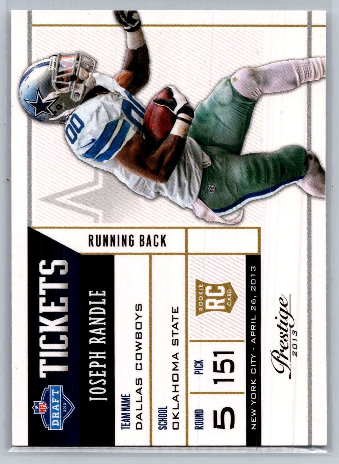 2013 Panini Prestige #29 Joseph Randle NFL Draft Tickets | eBay