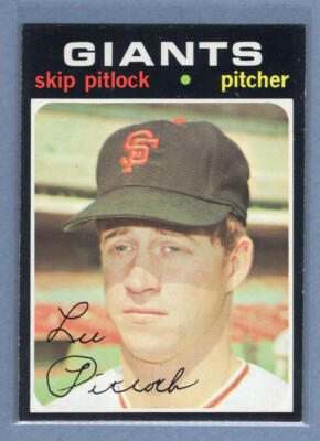 1971 Topps #19 Skip Pitlock (b) EX-MT GO550 | eBay