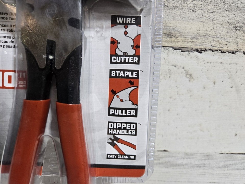 Crescent Heavy Duty Fence Tool Solid Joint Pliers with Cushion Grip | eBay