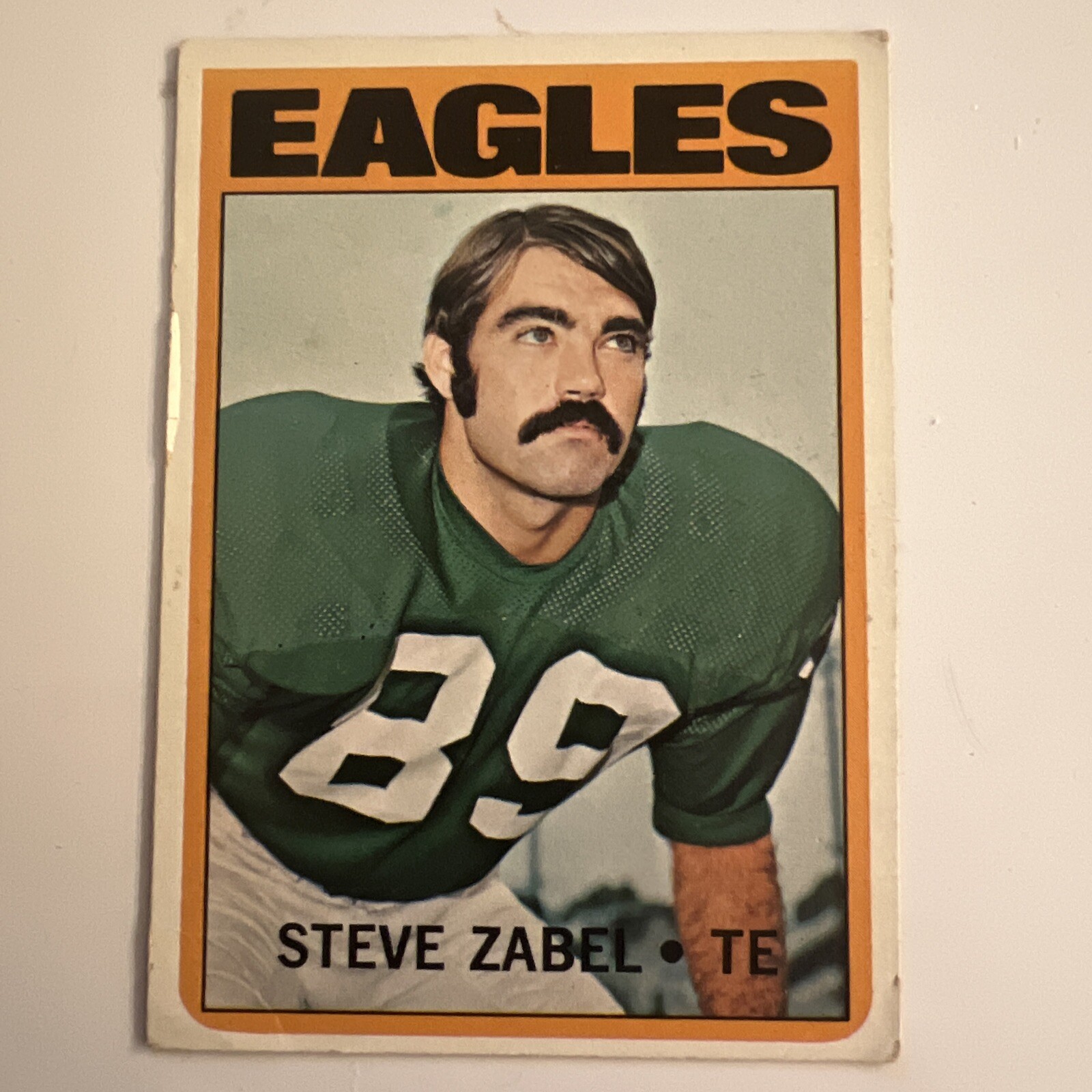 1972 Topps Eagles Steve Zabel Football Card #21 | eBay