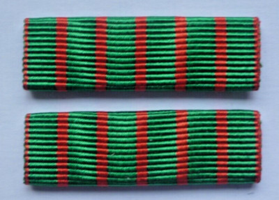 PAIR OF FRENCH CROIX DE GUERRE RIBBONS WORN BY BRITISH ARMY ON DRESS ...