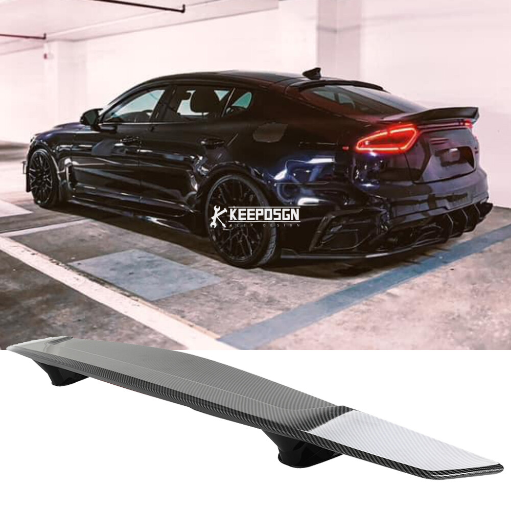46"Car Rear Trunk Spoiler Wing Racing Spliter Carbon Fiber For Kia ...