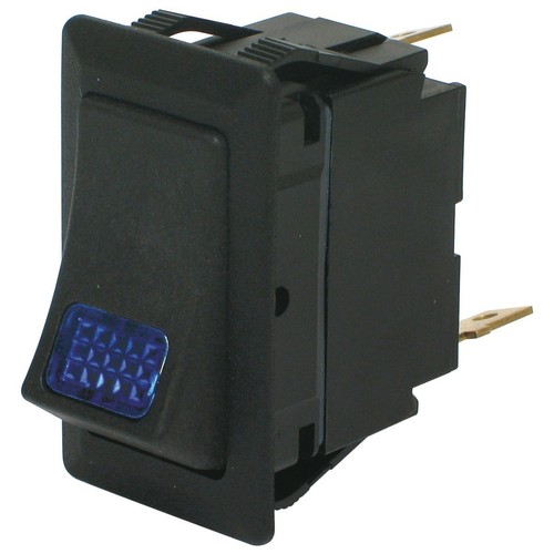 Cole Hersee Rocker Switch On/Off SPST Blue Illum Rated 25A 12V (Pack of ...