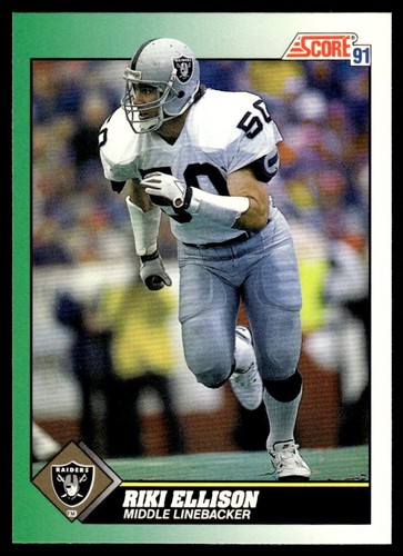 1991 Score Riki Ellison Los Angeles Raiders #258 | eBay