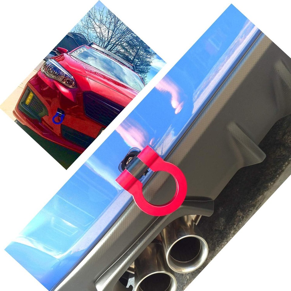 Black Tow Hook Fits for Subaru WRX STI BRZ Impreza Outback Scion FR-S ...