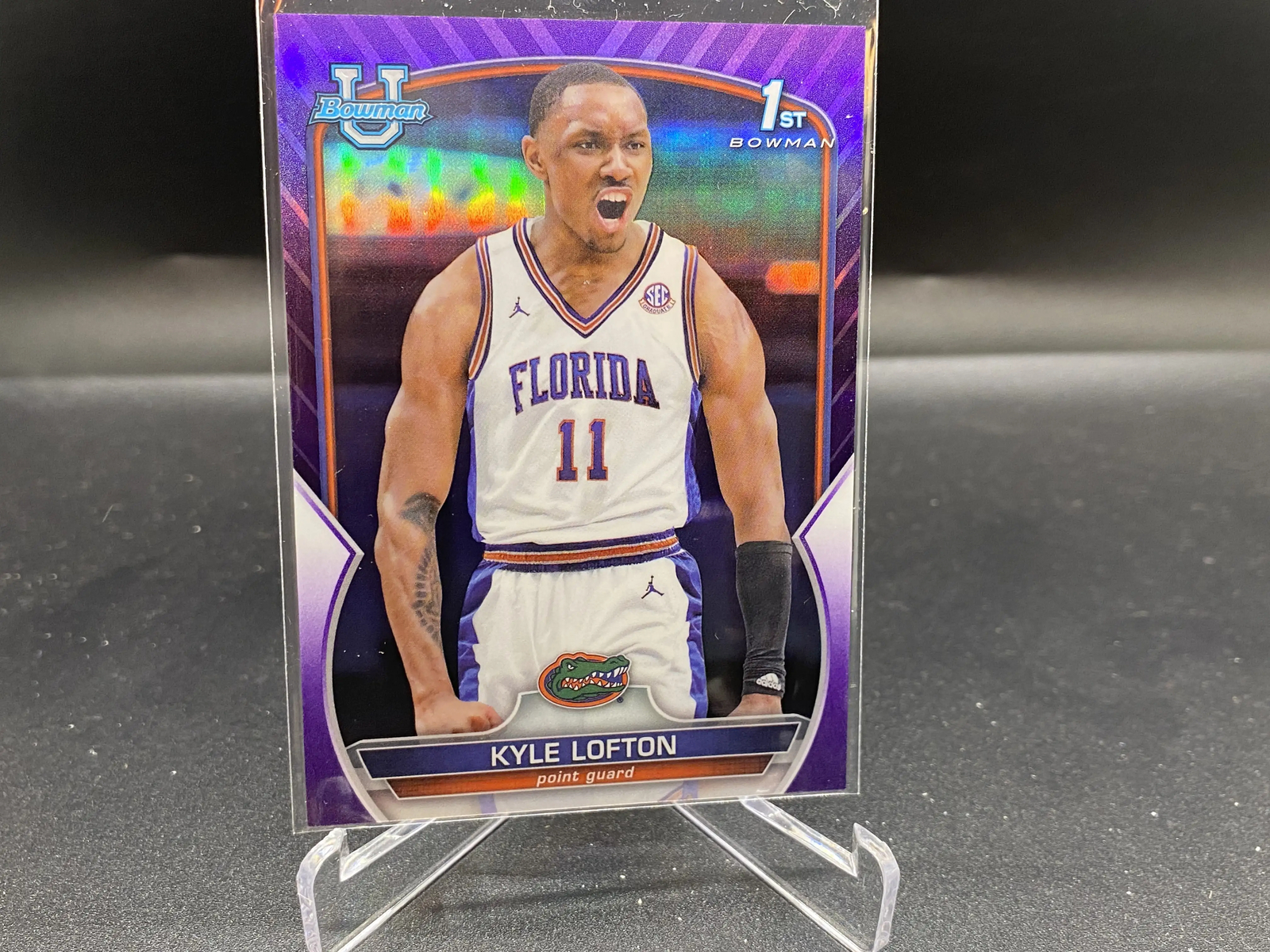 Kyle Lofton 2022 Bowman U Chrome Purple Refractor #18 /399 Florida 1st ...