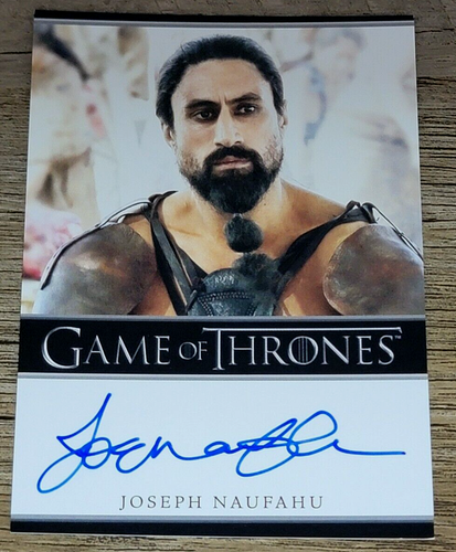 Game of Thrones The Complete Volume 2 Joseph Naufahu Bordered Autograph ...