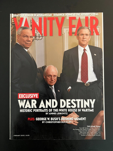 VANITY FAIR George Bush Colin Powell Dick Cheney February 2002 Magazine ...