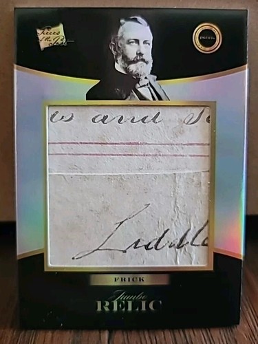 2024 PIECES OF THE PAST 1800s EDITION HENRY CLAY FRICK JUMBO RELIC #165 ...