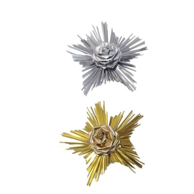 MCM Gift Topper BOW Gold Silver Starburst Sunburst Rose Star Christmas ...