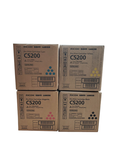 Genuine Ricoh Savin Lanier Toner SET MPC5200 828422 828423 828424 ...