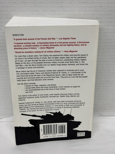 Book Into the Storm: On The Ground In Iraq by Clancy, Tom, Franks Jr ...