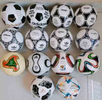 Adidas Footballs Lot 14 Mini Balls FIFA World Cup | 1970 to 2022 ...