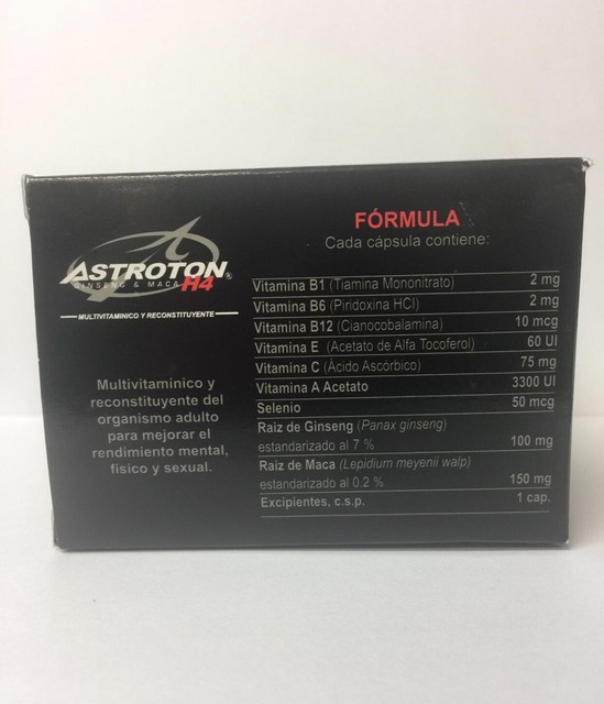 Astroton H4 Ginseng & Maca 60 CAPSULAS for sale online | eBay