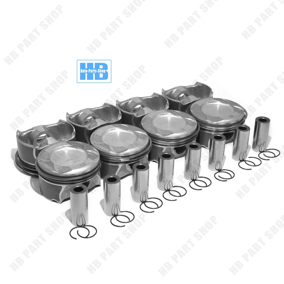 8x Pistons Rings Set For Mercedes-Benz X166 W221 W222 GL500 S500 M278 4 ...