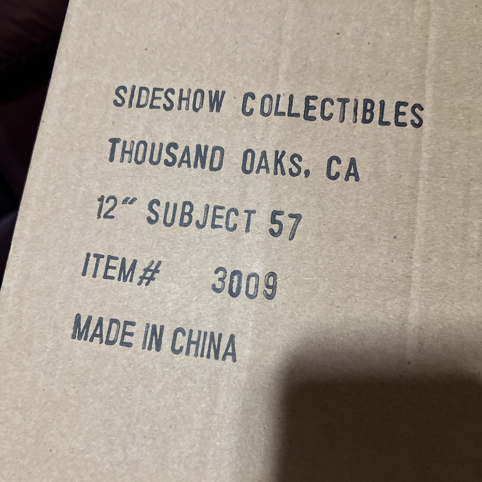 Sideshow THE DEAD Subject 57 - ZOMBIE w/ Shipping Box | eBay