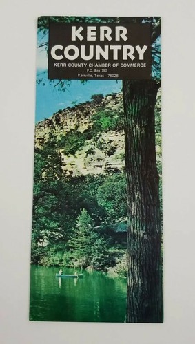 Vintage Travel Guide Brochure - Kerr County Texas | eBay