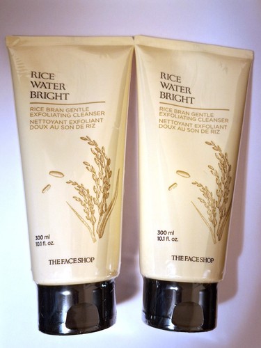 2 Tubes The Face Shop Rice Water Bright Rice Bran Gentle Exfoliating ...