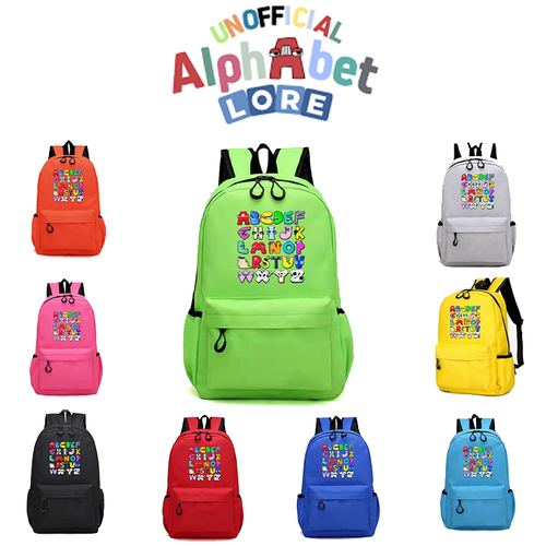 Alphabet Backpack Lore Schoolbag Large Capacity Casual Travel Gifts ...