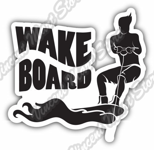 Wakeboard Wakeboarding Bindings Water Sport Car Bumper Vinyl Sticker ...