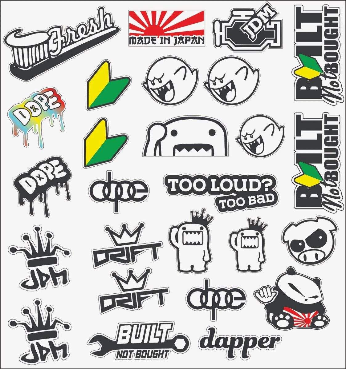 Jdm Stickers Vector