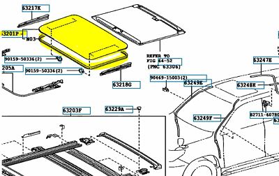 TOYOTA GENUINE OEM 63201-60132 GLASS ASSY, SUNROOF 6320160132 | eBay