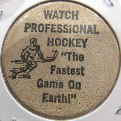 1970-71 Oklahoma City, OK Blazers CHL Hockey Team Wooden Nickel - Token ...