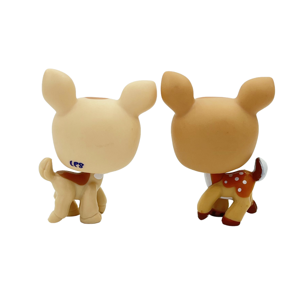 2pcs/lot Littlest pet shop Toy girls bobble head Sika deer #634 and ...