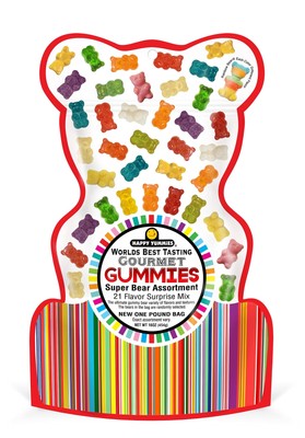Happy Yummies Worlds Best Tasting Gourmet Gummies 21 Flavor Super bear ...