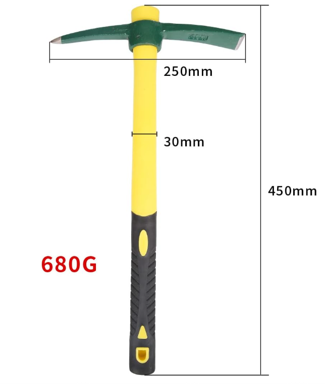 18 Inches Steel Forged Pickaxe, Sturdy Durable Mattock Hoe, Weeding ...