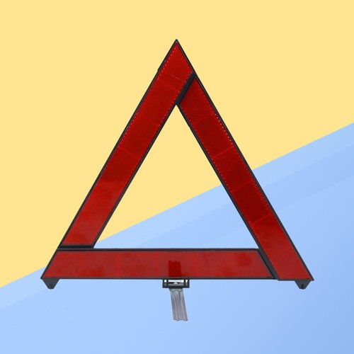 Fault Warning Sign Driving Triangle Car Reflective Road Triangles | eBay UK