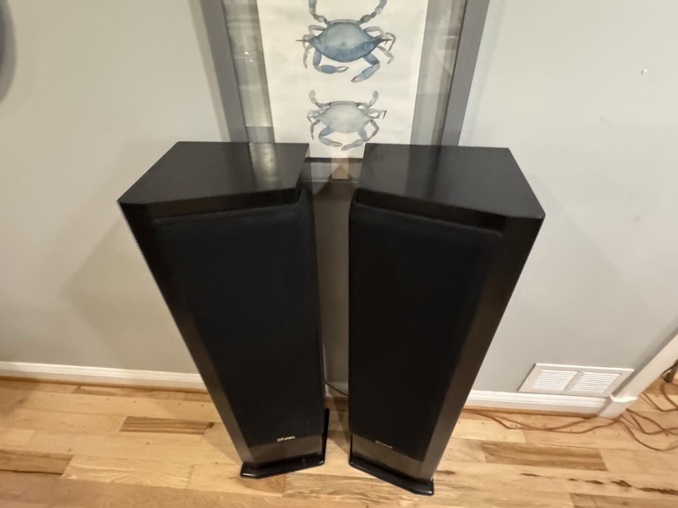 McIntosh SL-6 Floor Standing Speakers 200 Watts 4 Ohm 47” Tall Tested ...