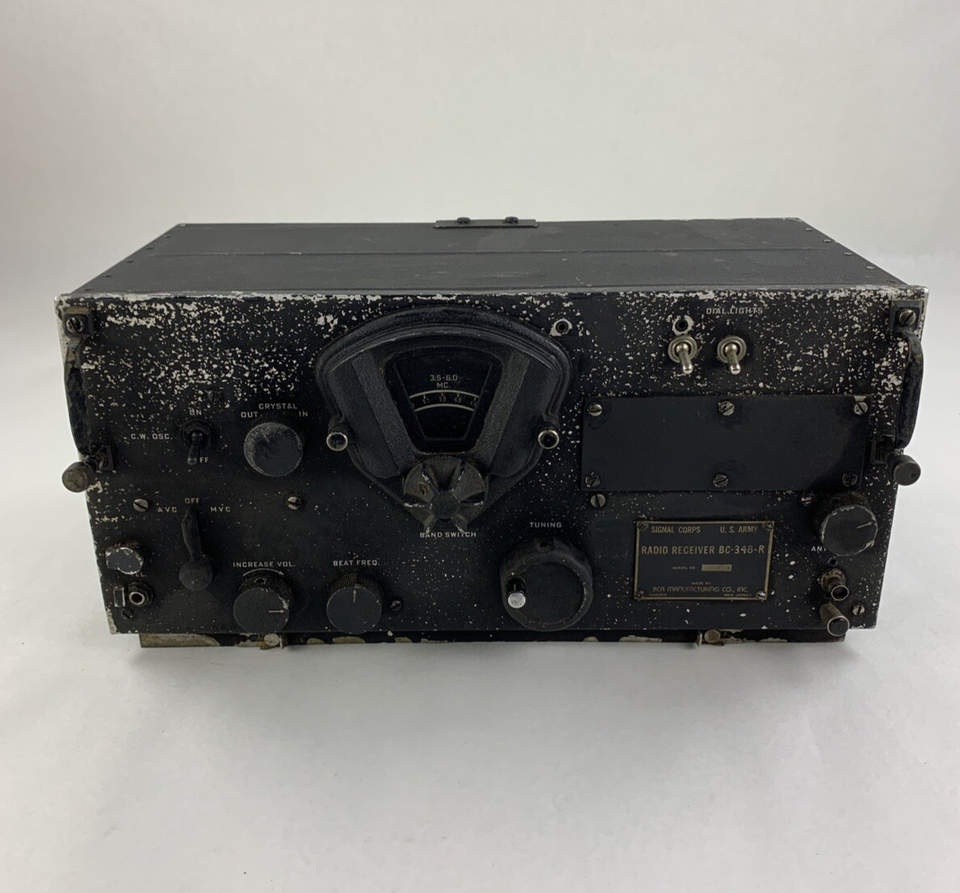 Signal Corps BC-348-R US Army Radio Receiver For Parts and Repair No ...